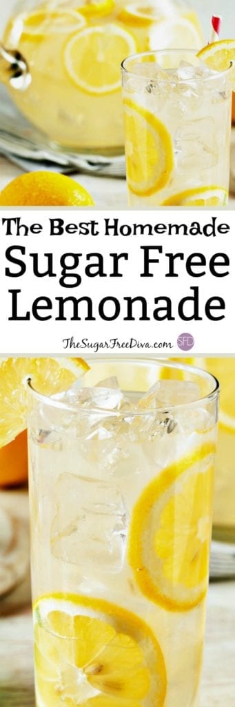 This is the recipe for The Best Sugar Free Homemade Lemonade