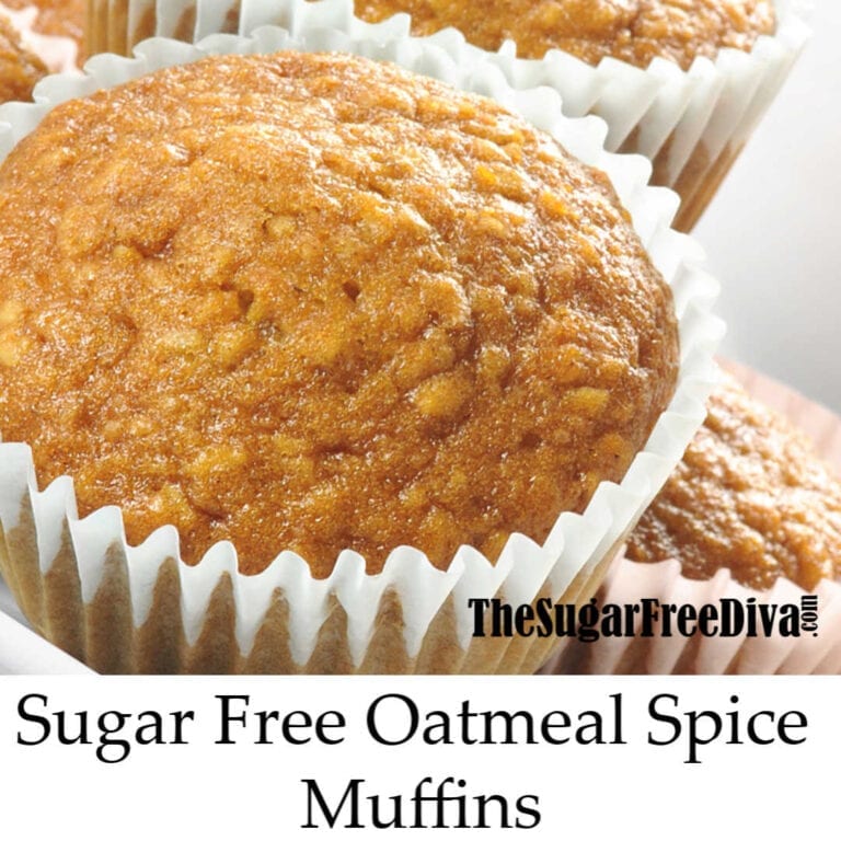 Sugar Free Oatmeal Spice Muffins - THE SUGAR FREE DIVA