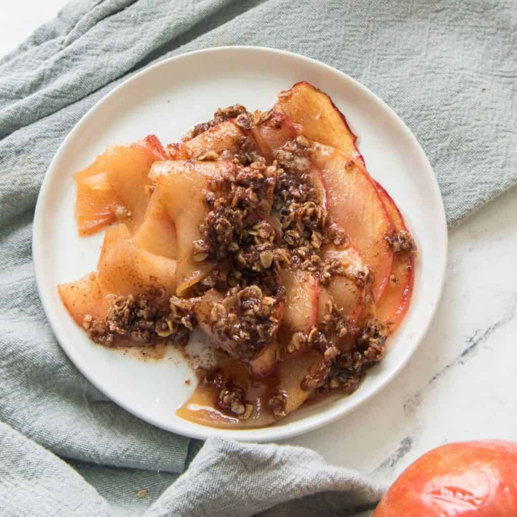 No Added Sugar Crustless Apple Pie - THE SUGAR FREE DIVA