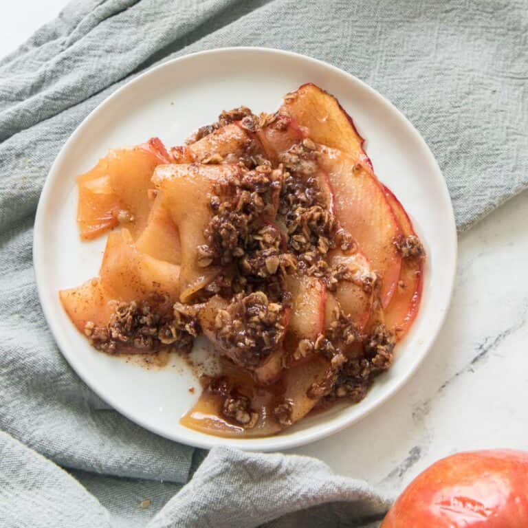 No Added Sugar Crustless Apple Pie - THE SUGAR FREE DIVA