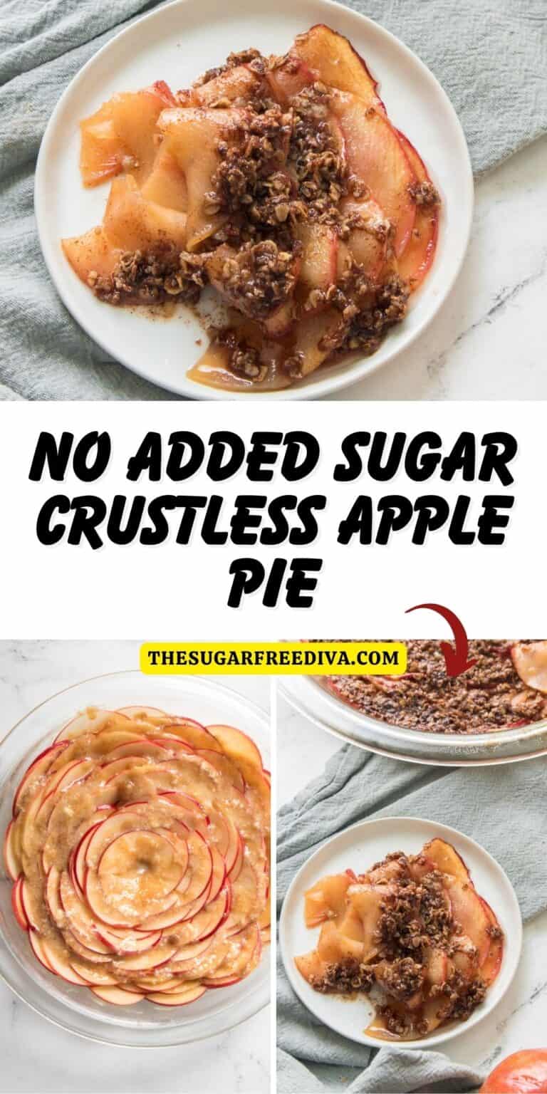 No Added Sugar Crustless Apple Pie - THE SUGAR FREE DIVA