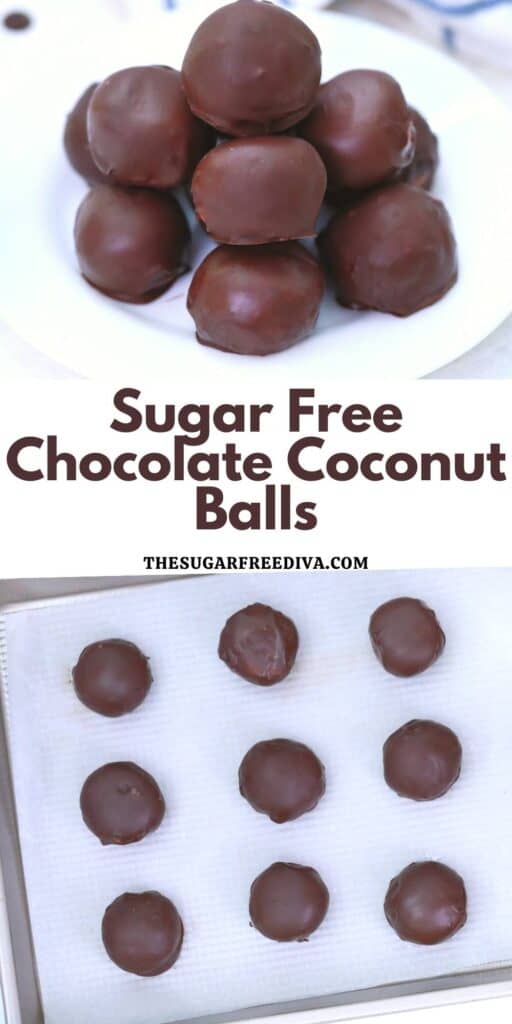Sugar Free Keto Chocolate Covered Coconut Candy - THE SUGAR FREE DIVA