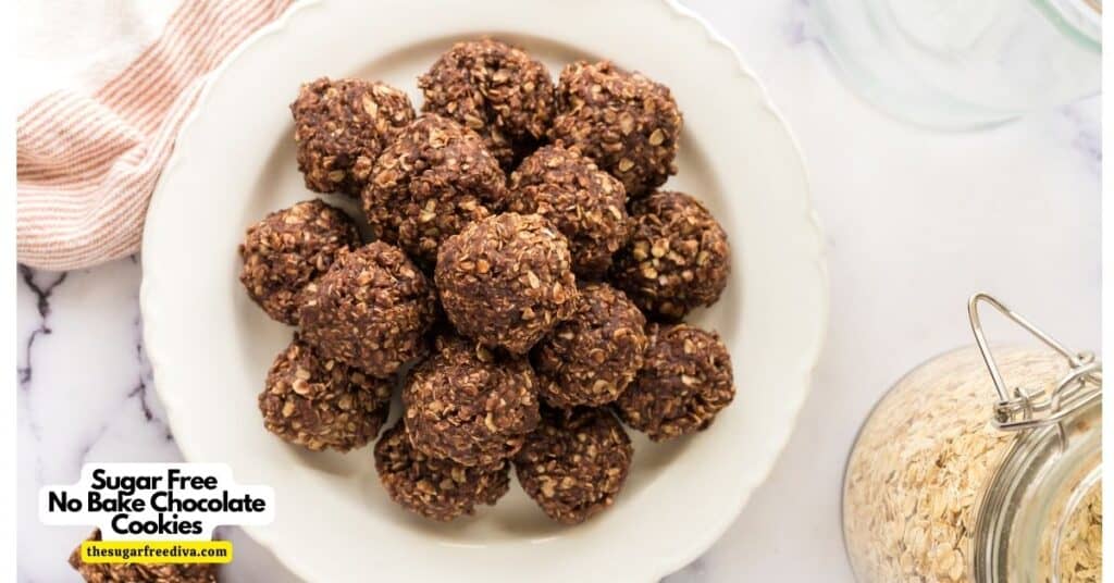 No Bake Sugar Free Chocolate Cookies - THE SUGAR FREE DIVA