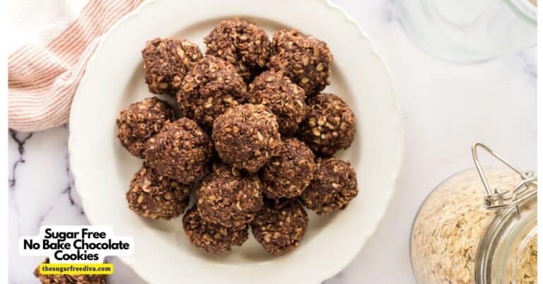 No Bake Sugar Free Chocolate Cookies - THE SUGAR FREE DIVA