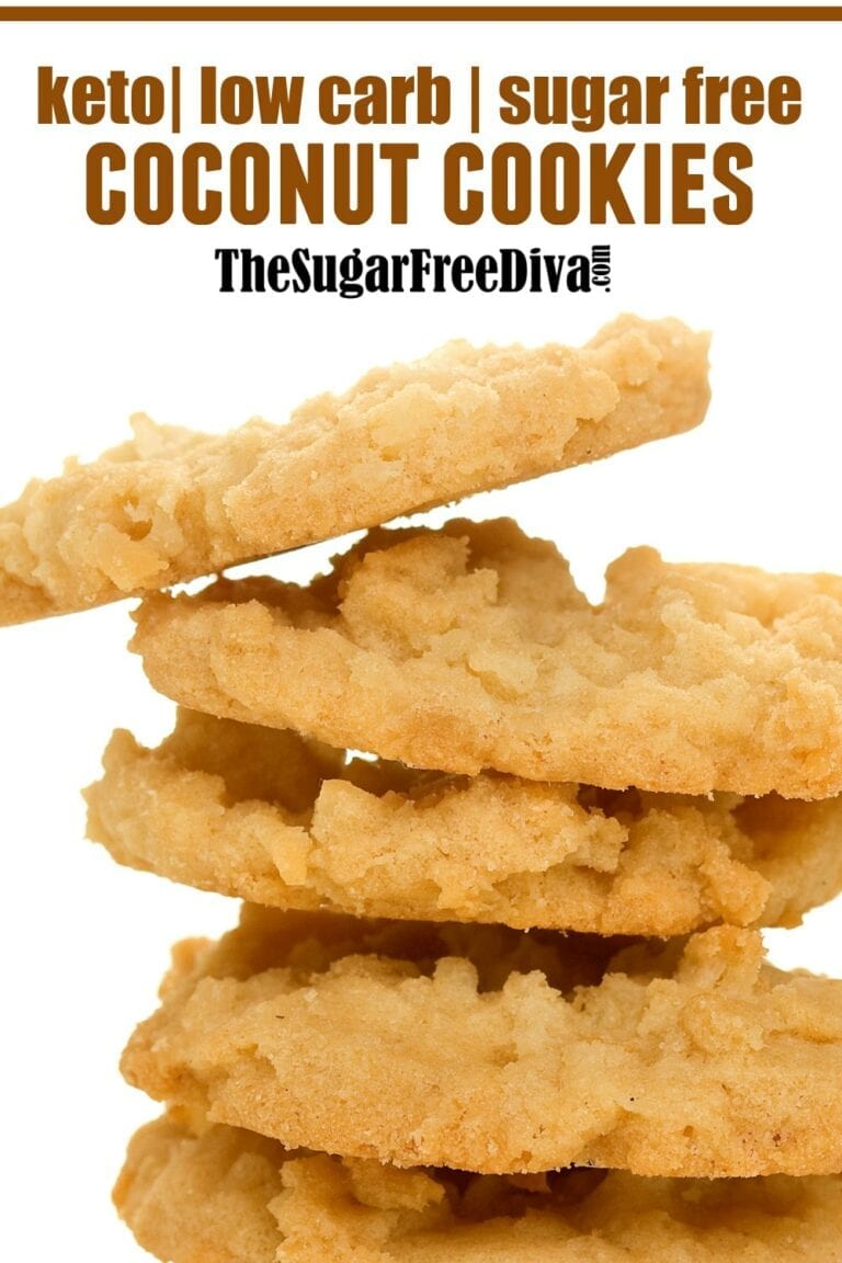 Sugar Free Keto Coconut Cookies - THE SUGAR FREE DIVA