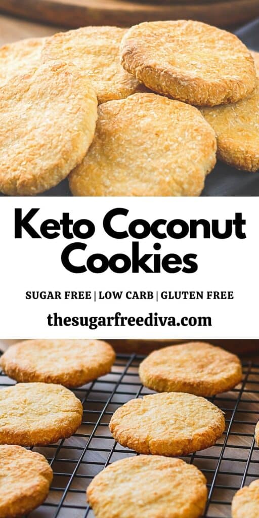Sugar Free Keto Coconut Cookies - THE SUGAR FREE DIVA
