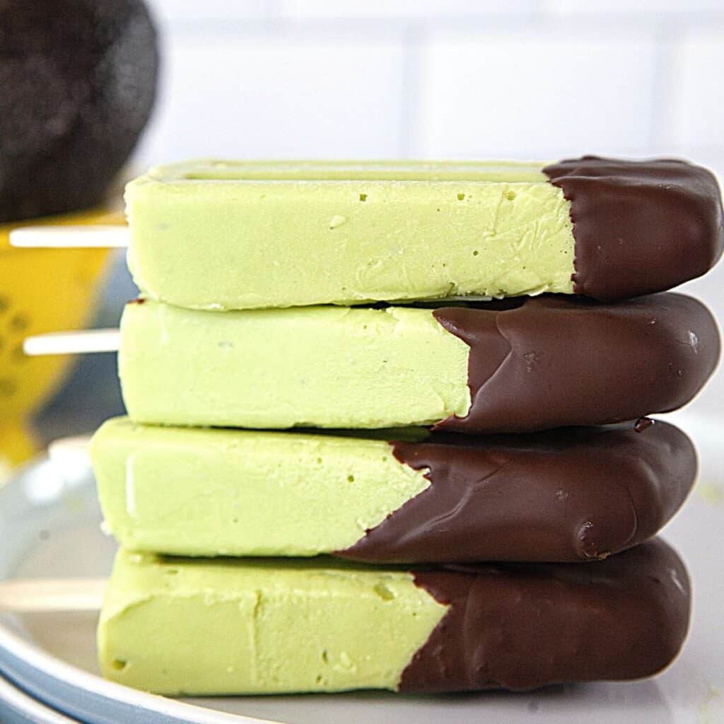 Sugar Free Frozen Avocado Bars - THE SUGAR FREE DIVA