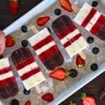 Sugar Free Patriotic Fruit Popsicles - THE SUGAR FREE DIVA