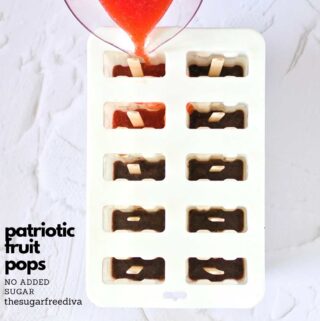 Sugar Free Patriotic Fruit Popsicles - THE SUGAR FREE DIVA