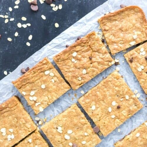 Sugar Free Chocolate Chip Oatmeal Bars - THE SUGAR FREE DIVA