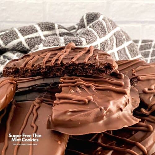 Sugar Free Thin Mint Cookies - THE SUGAR FREE DIVA