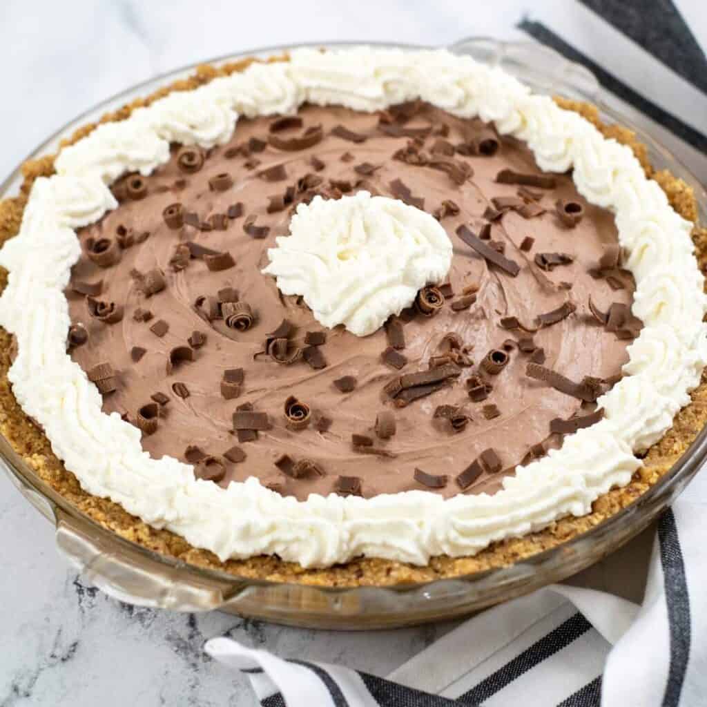Sugar Free Chocolate Pudding Pie - THE SUGAR FREE DIVA