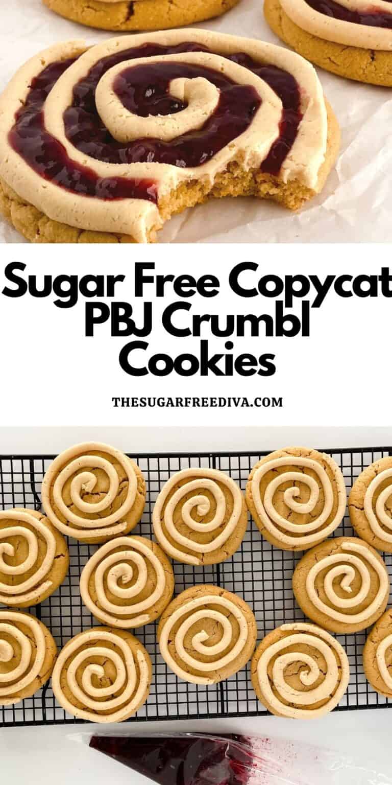 Sugar Free Copycat PB and J Crumbl Cookies - THE SUGAR FREE DIVA