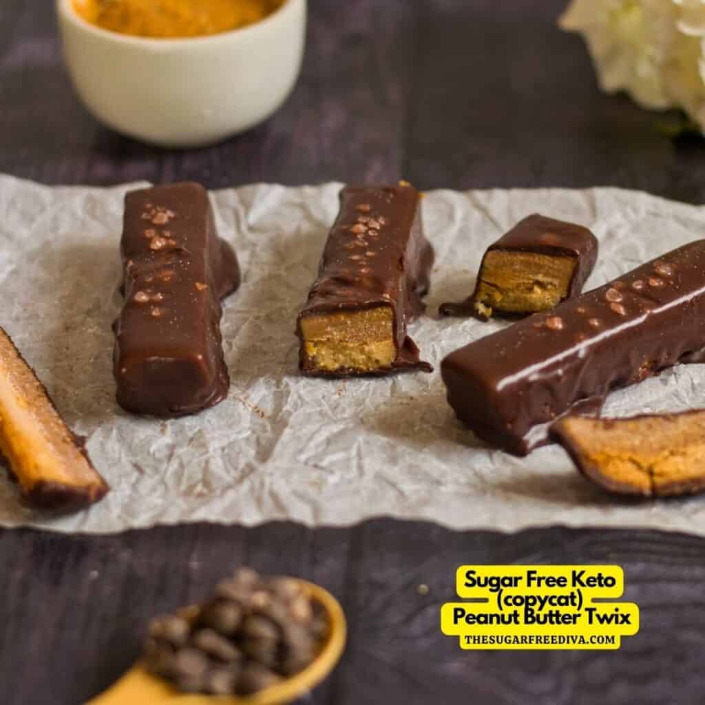 Sugar Free Peanut Butter Twix (Copycat) - THE SUGAR FREE DIVA