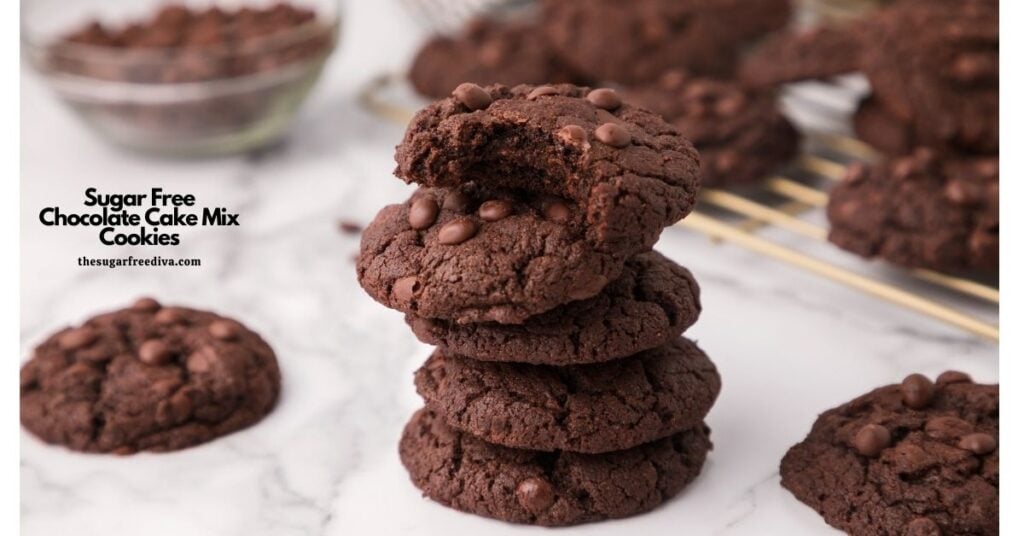 Sugar Free Chocolate Cake Mix Cookies - THE SUGAR FREE DIVA