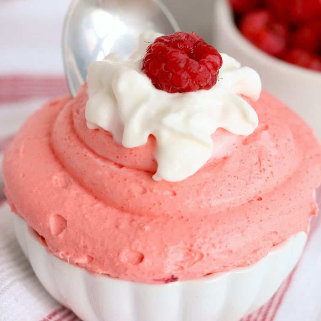 Sugar Free Keto Raspberry Fluff Dessert - THE SUGAR FREE DIVA
