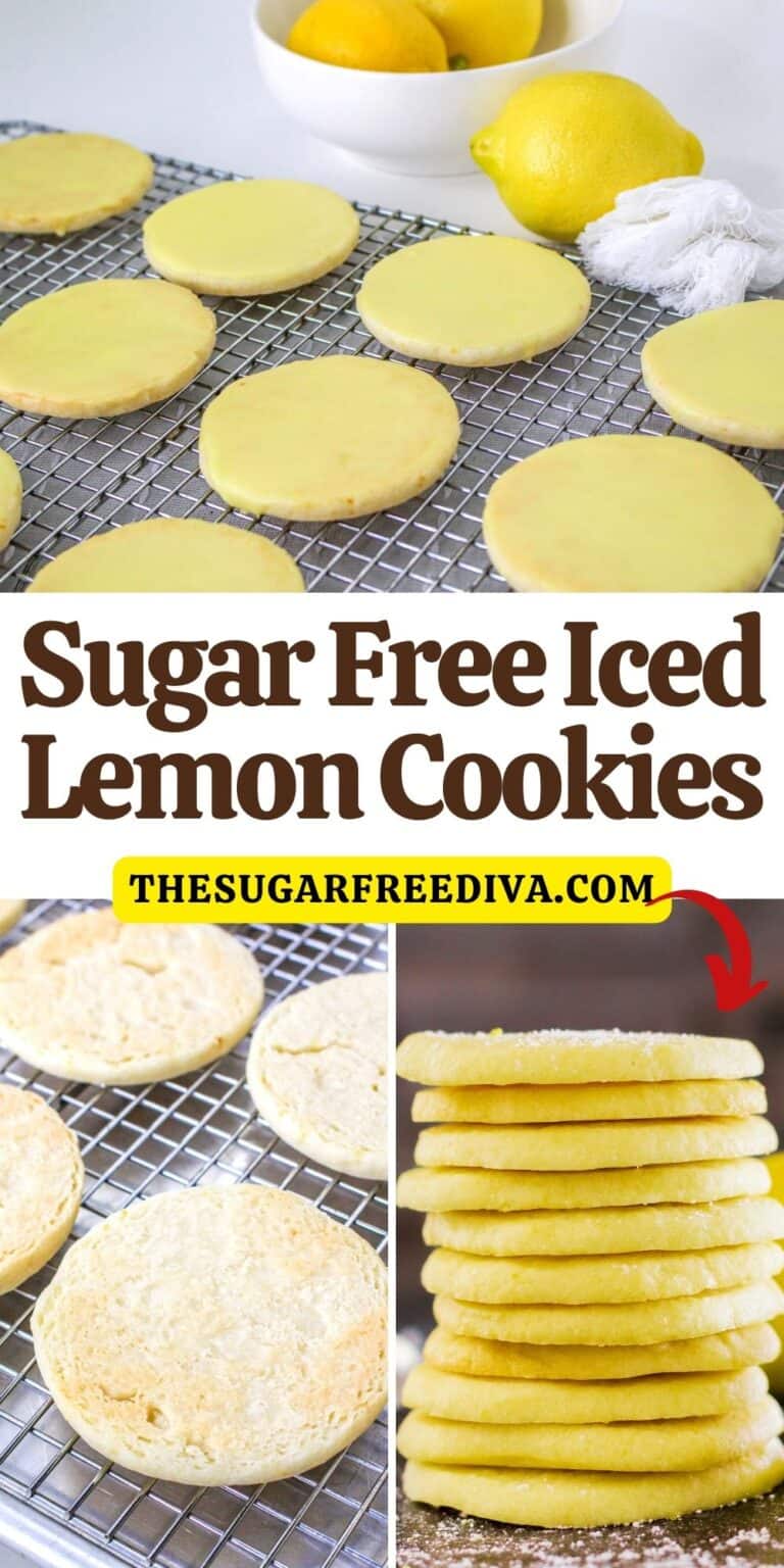 Sugar Free Iced Lemon Cookies - THE SUGAR FREE DIVA