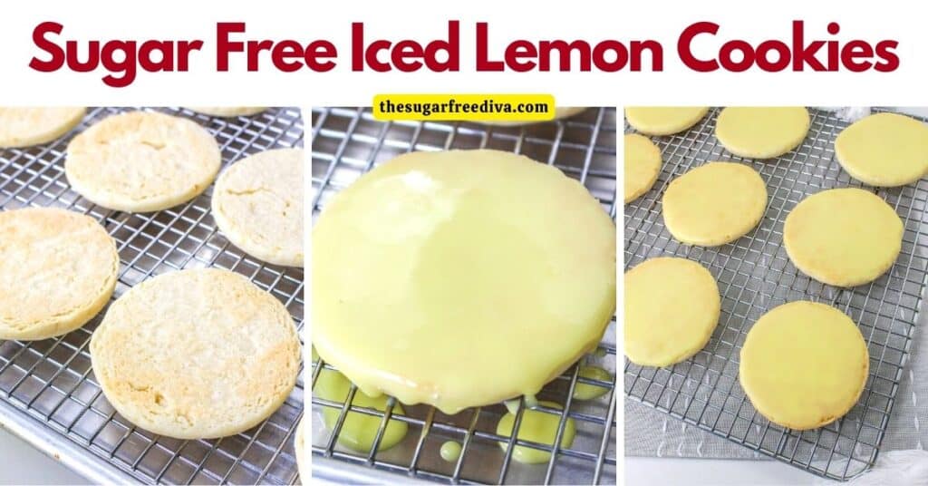 Sugar Free Iced Lemon Cookies - THE SUGAR FREE DIVA