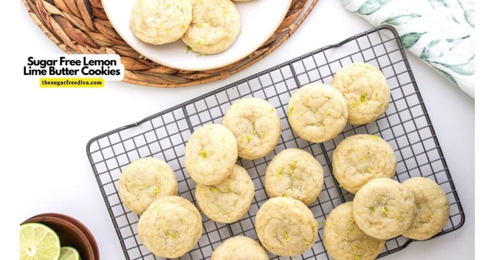 Sugar Free Lemon Lime Butter Cookies - THE SUGAR FREE DIVA