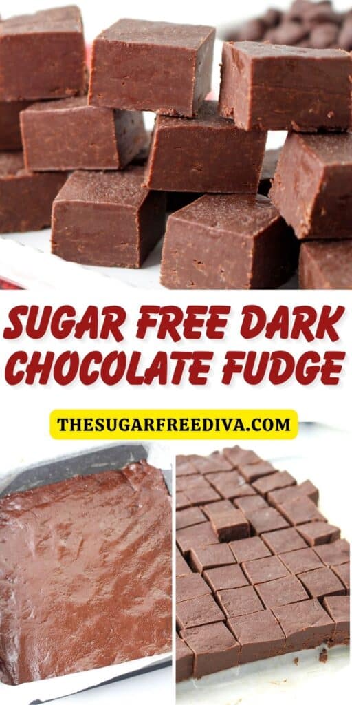 Sugar Free Dark Chocolate Fudge Recipe - THE SUGAR FREE DIVA