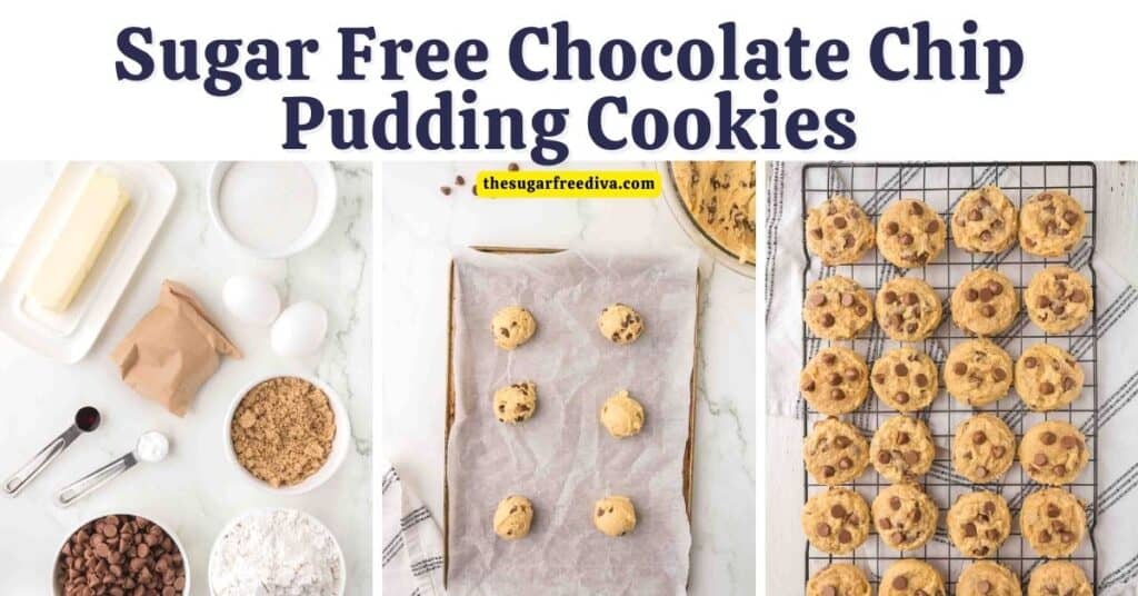 Sugar Free Chocolate Chip Pudding Cookies - THE SUGAR FREE DIVA