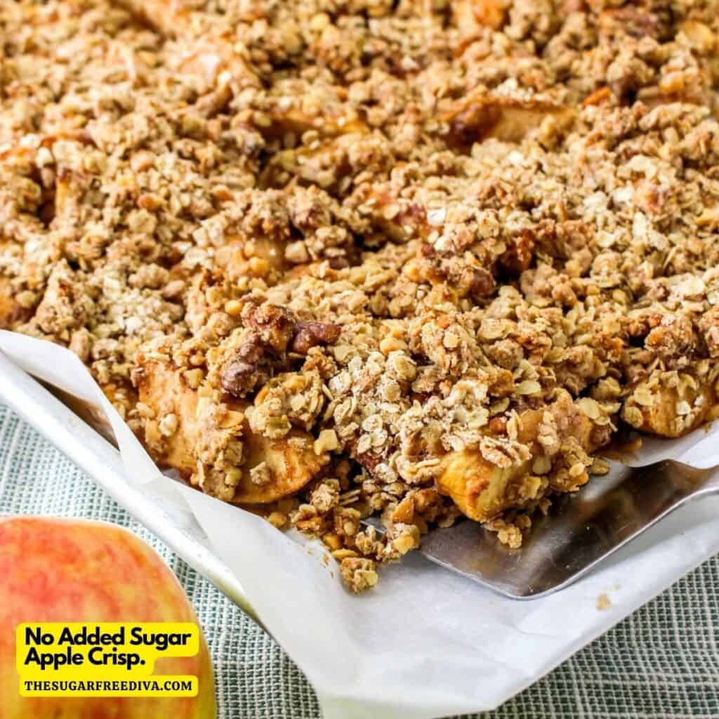No Added Sugar Apple Crisp. - THE SUGAR FREE DIVA