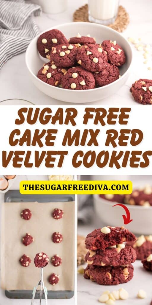 Sugar Free Cake Mix Red Velvet Cookies - THE SUGAR FREE DIVA