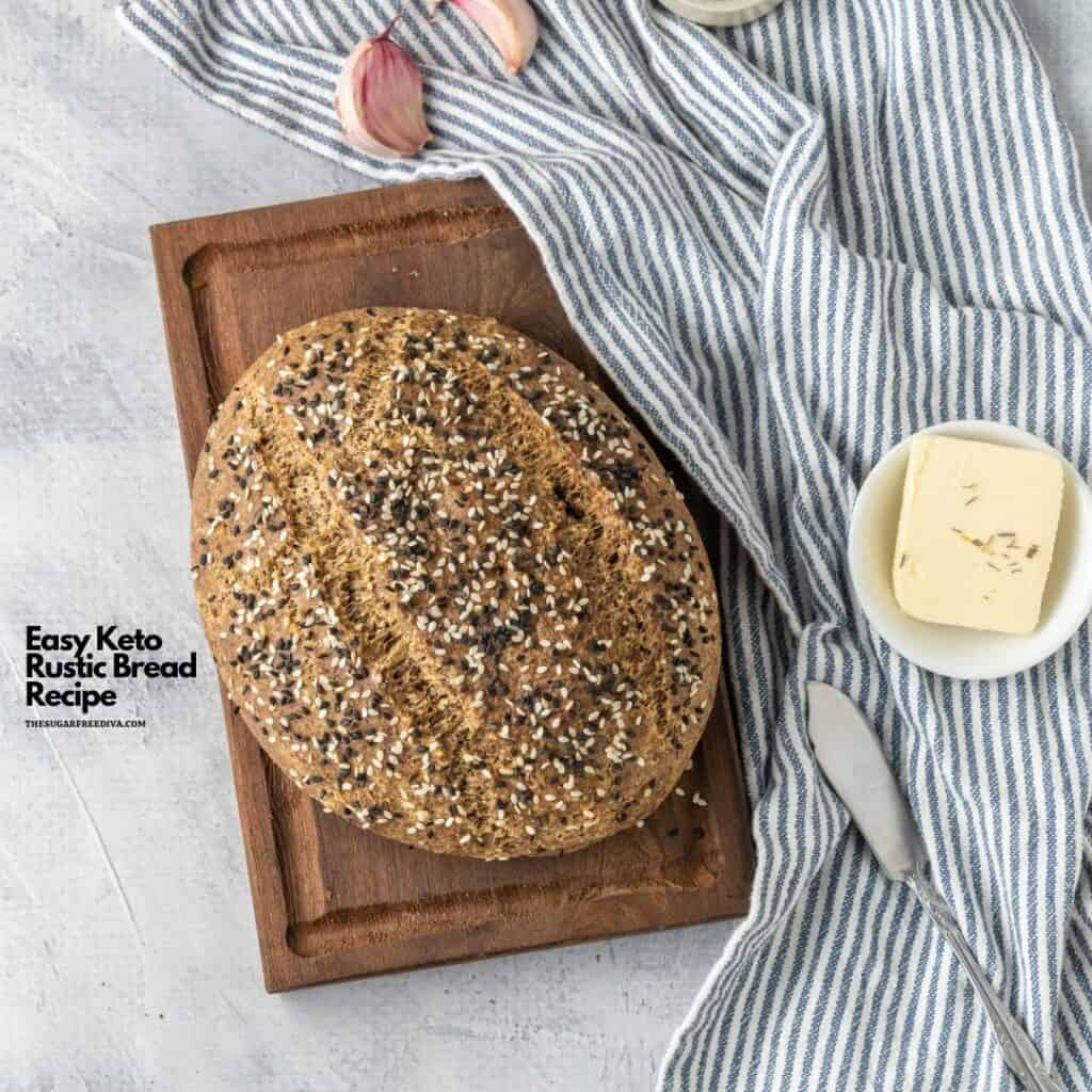 Easy Low Carb Rustic Quick Bread Recipe The Sugar Free Diva