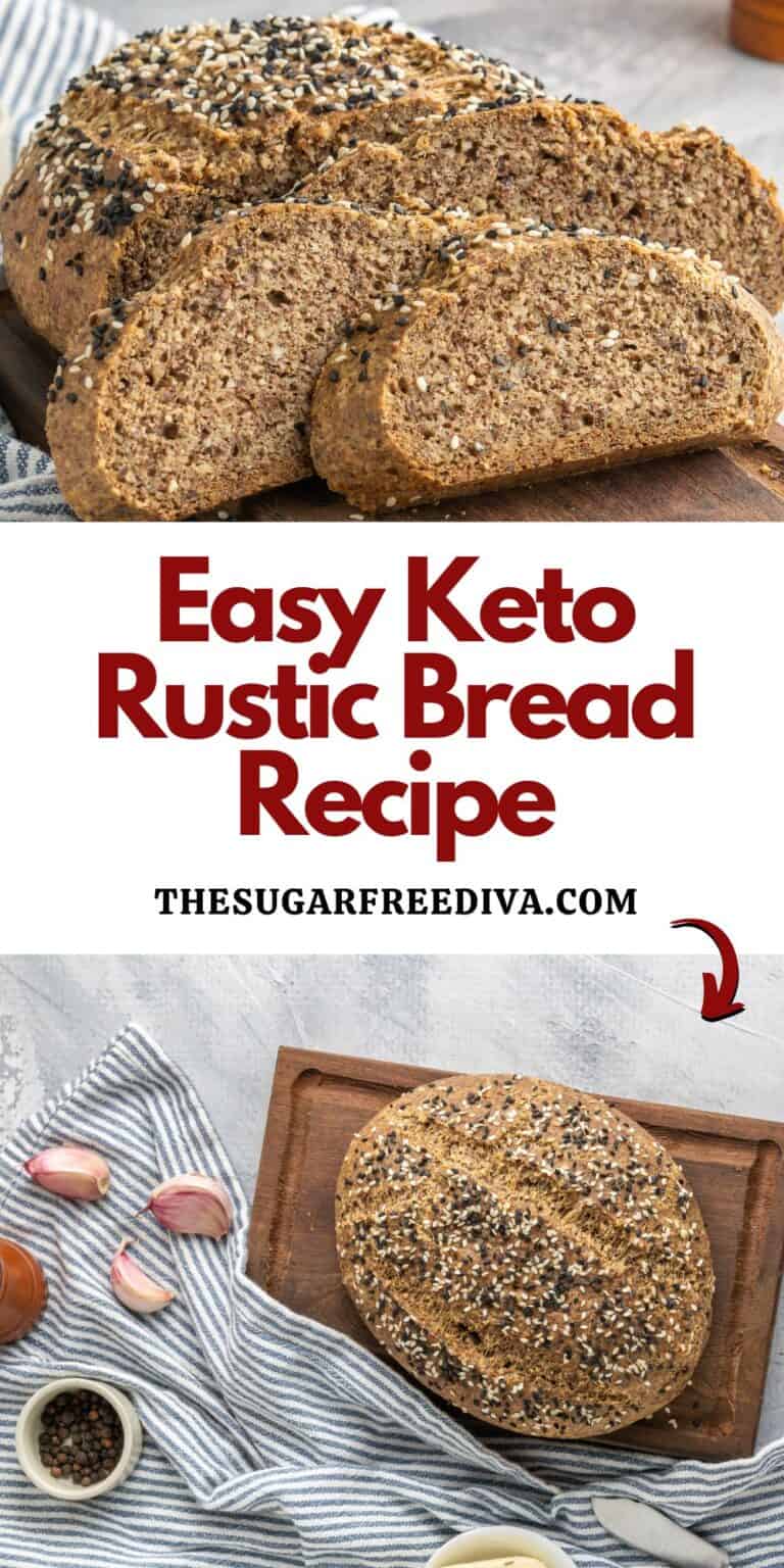 Easy Low Carb Rustic Quick Bread Recipe - THE SUGAR FREE DIVA