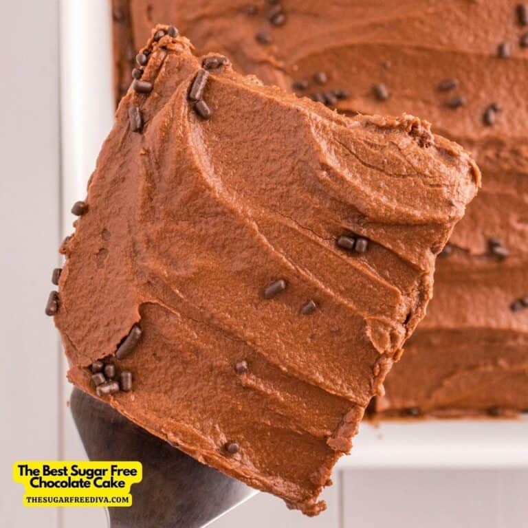 The Best Sugar Free Chocolate Cake - THE SUGAR FREE DIVA