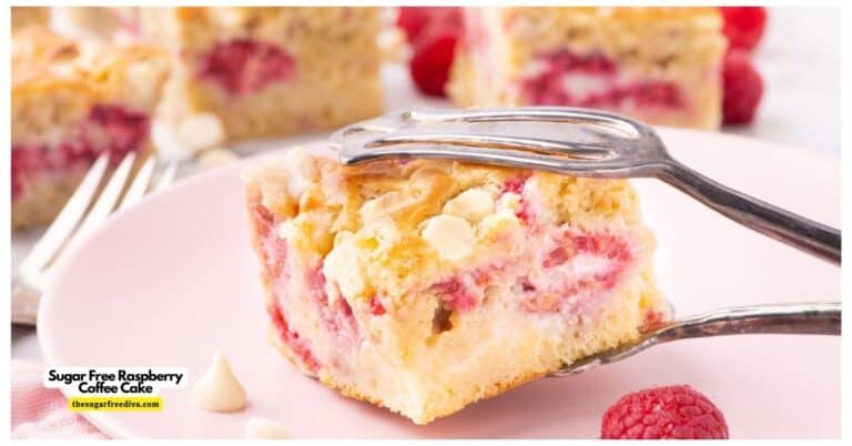 Sugar Free Raspberry Coffee Cake - THE SUGAR FREE DIVA