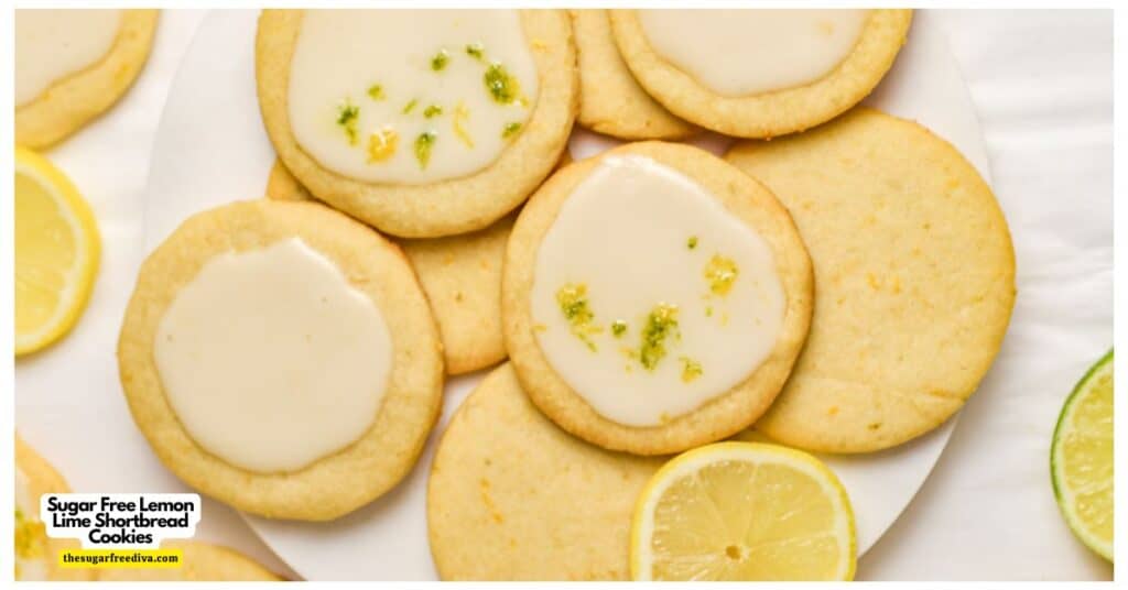 Sugar Free Lemon Lime Shortbread Cookies - THE SUGAR FREE DIVA