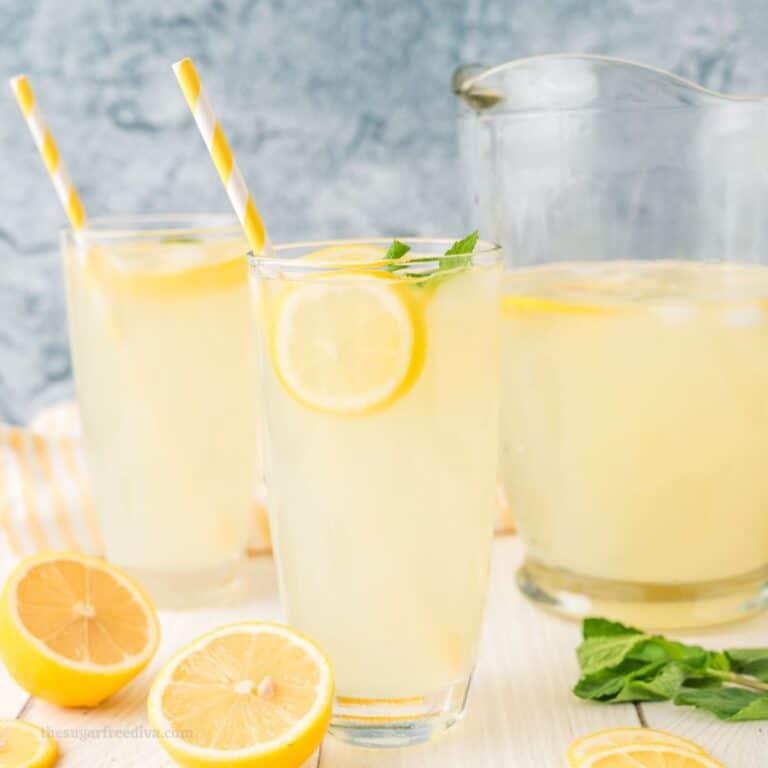 This is the recipe for The Best Sugar Free Homemade Lemonade